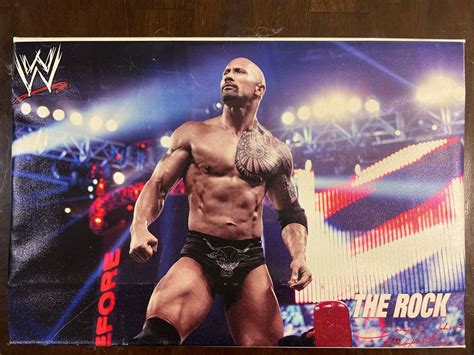 The Rock 12x18 Canvas Print Nandp Wrestling Figures