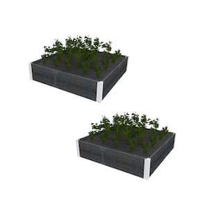 VITA Urbana 4 Ft X 4 Ft X 11 In Embossed Vinyl Raised Garden Bed