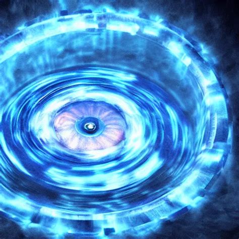A Swirling Vortex Of Blue Plasma Energy Dramatic Stable Diffusion