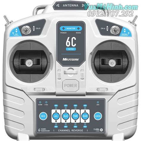 Tay điều Khiển Microzone 6c Mini Rx Mc7rb đồ Chơi Mô Hình Rc