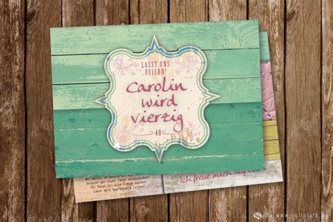 Einladungskarte Shabby Card