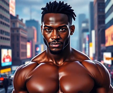 Gay Black Muscles Image Free Ai Generator Makepix