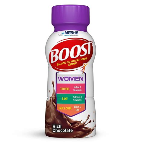 Boost Bebida Nutricional Equilibrada Para Mujer Chocolate Rico 8 Onzas