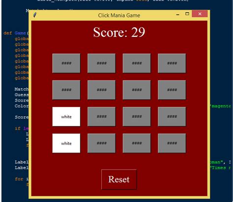 Click Mania Game Using Tkinter In Python With Source Code Sourcecodester