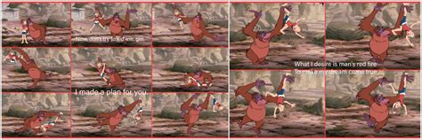 King Louie Grabs May On The Ankle By Disneywo On Deviantart