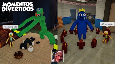RETOS EN RAINBOW FRIENDS MOMENTOS DIVERTIDOS ROBLOX PARTE 2 YouTube