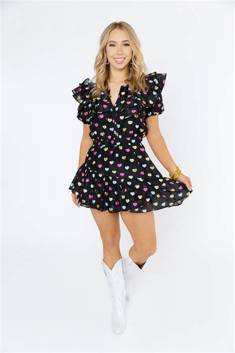 Buddylove Wholesale Norma Ruffle Sleeve Mini Dress Nobodys Darling