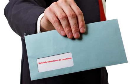 Lettre Type De Demande Dannulation De Commande