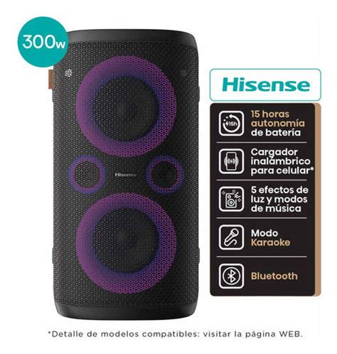 Hisense 300W Party Rocker One True Wireless Stereo Bluetooth Speaker-B