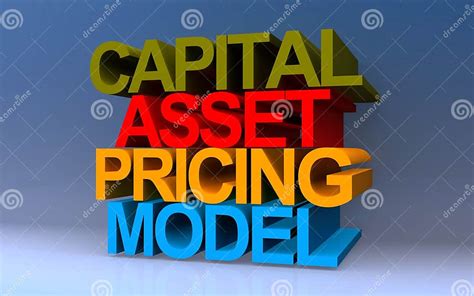 Capital Asset Pricing Model On Blue Stock Illustration Illustration
