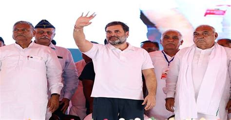 In Last Minute Poll Push Rahul Gandhis Haryana Vijay Sankalp Yatra