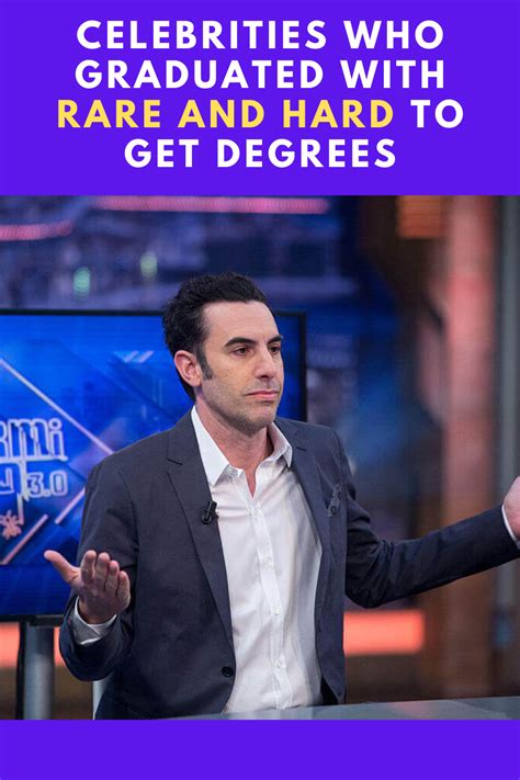 14 celebrities that graduated with surprising college degrees – Artofit