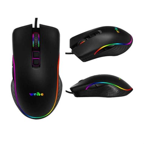 Mouse Gamer 7 Botones Con Luces Led Weibo S320 Luegopago
