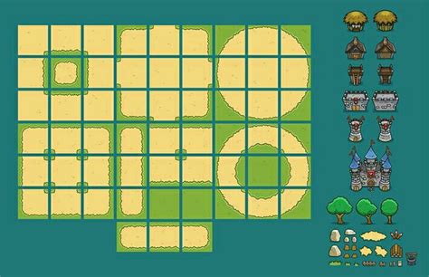 Summer Farm Top Down 2d Game Tileset Artofit