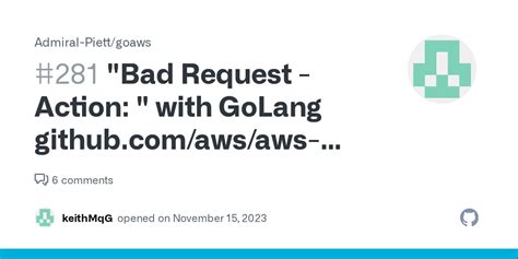 Bad Request Action With Golang Awsaws Sdk Go V2servicesqs V1280 · Issue