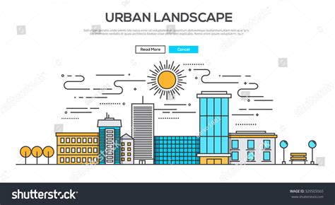 Flat Line Design Graphic Image Concept Stock Vector Royalty Free Shutterstock
