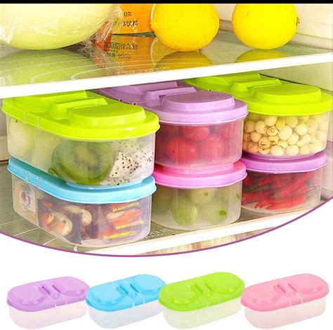 Contenedores De Almacenamiento Apilables Para Refrigerador Con Tapas