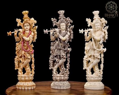 Krishna Idol 37 Cm Big Dust Marble Shree Krishna Statue Etsy In 2022
