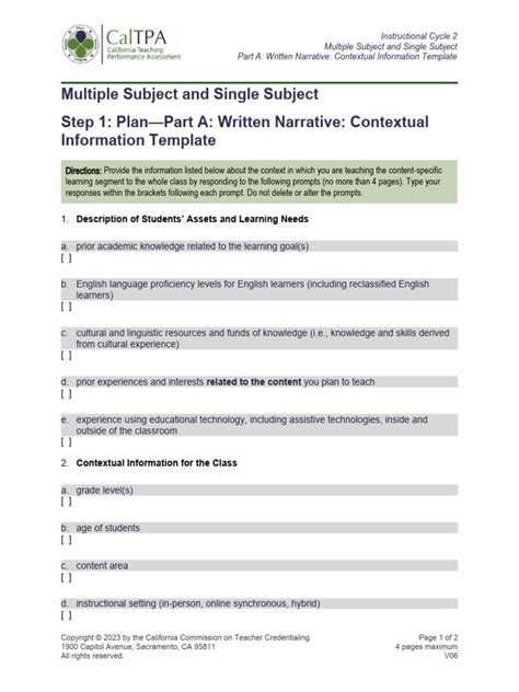 Caltpa C2 S1 A Contextualinformation Pdf Individualized Education
