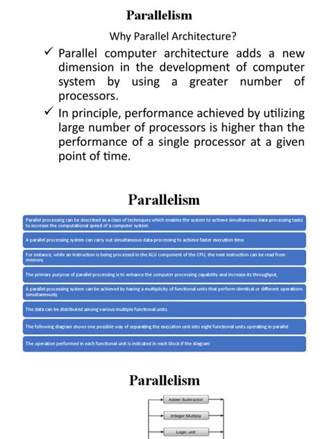 Parallelism Pdf Parallel Computing Central Processing Unit