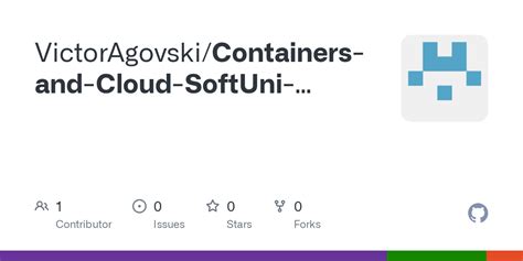 GitHub VictorAgovski Containers And Cloud SoftUni Exam Task