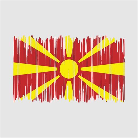 North Macedonia Flag Brush 20477781 Vector Art At Vecteezy