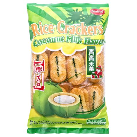 Kjøp Rice Crackers Coconut Milk Flavor Bin Bin 150g På Nett Rask
