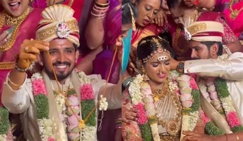 Dhanush Gowda Marriage Photoes Goes Viral ವೈವಾಹಿಕ ಜೀವನಕ್ಕೆ ಕಾಲಿಟ್ಟ ʼಗೀತಾʼ ಧಾರಾವಾಹಿ ಖ್ಯಾತಿಯ ನಟ
