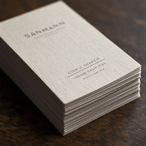 Print 100 Textured Linen Business Cards • Enjoy Free Shipping