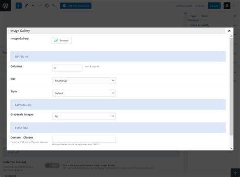 Gallery Page Settings — Betheme Support Forum