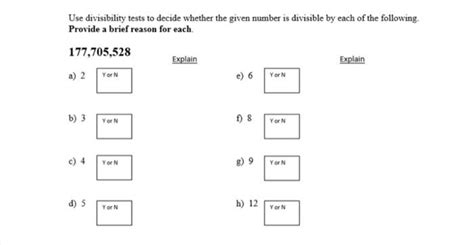 Solved Use Divisibility Tests To Decide Whether The Given Chegg