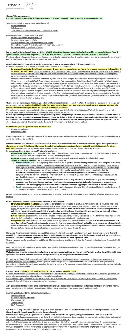 Appunti Seconda Lezione Docsity