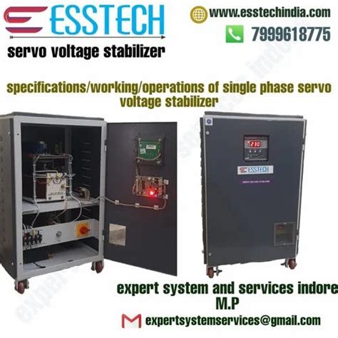 Automatic Esstech 15 Kva Three Phase Servo Voltage Stabilizer For