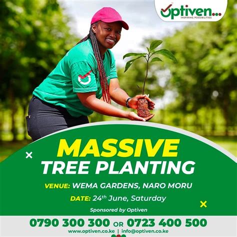 24th June 2023 Tree Planting At Wema Gardens Naromoru Optiven Group
