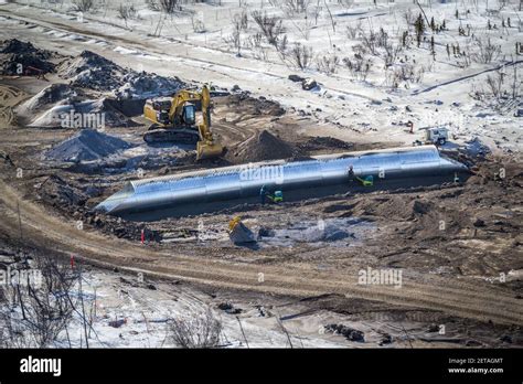 Installation Of Multi Plate Culvert During First Winter Construction