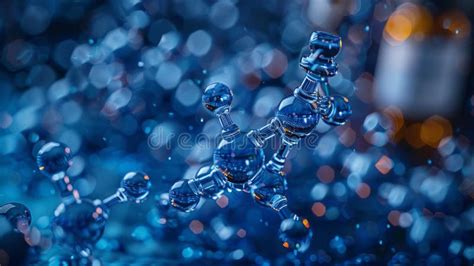 Medical Or Scientific Education Related To Molecules And Atoms 3d Illustration Of A Molecular