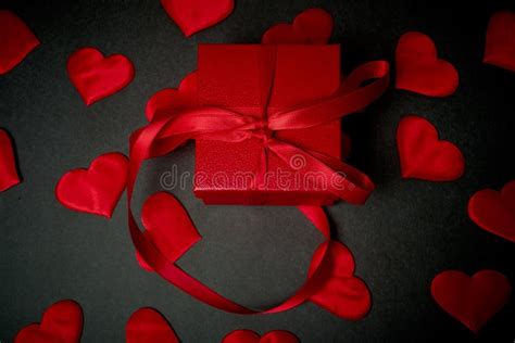 Valentine`s Daya Declaration Of Love Red Box With A T To Your Loved One Stock Image