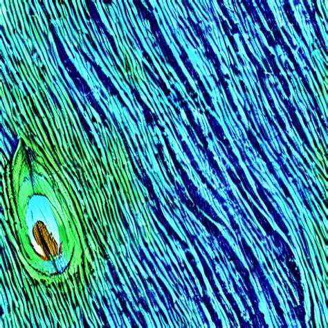 Beautiful Peacock Feather Polishing Animation Detailed Digital