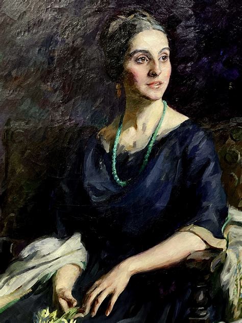 Lot Jere Wickwire 1883 1974 Portrait Oil On Canvas