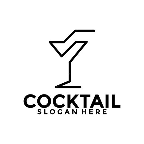 Premium Vector Cocktail Logo Design Vector Vintage Alcohol Drink Icon