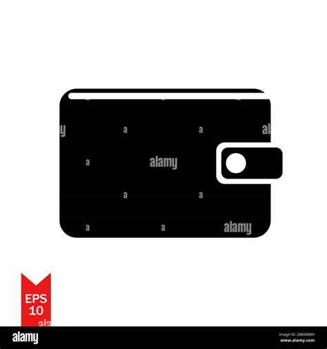 Vector Icon Of Wallet White Background Black Wallet Symbol Of Payment Money Icon Flat
