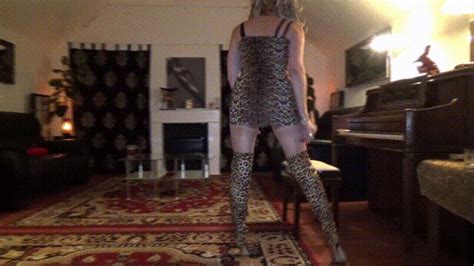 Playing The Piano With Long Red Fingernails And Thigh High Boots Full