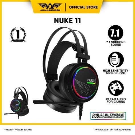 Jual Armaggeddon Nuke 11 Rgb 7 1 Surround Sound Gaming Headset