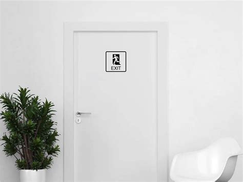 Aufkleber Türbeschriftung Linie Modern Mit Wunschtext Folienhain De