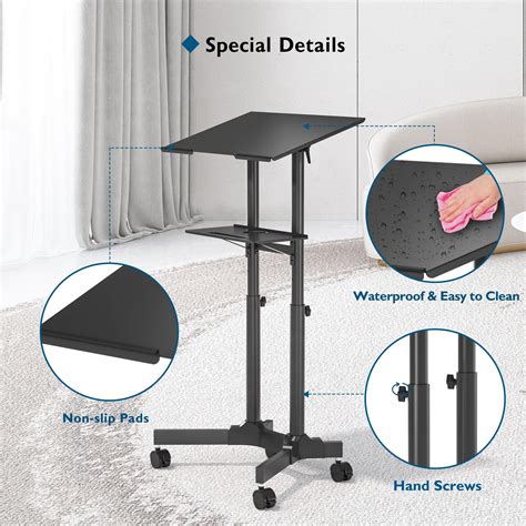 1home Bontec Lecterns And Podiums Portable Mobile Standing