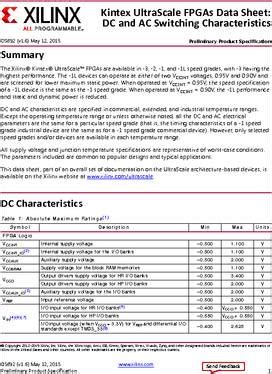XCKU040 1FBVA676C Datasheet Specifications Family Embedded FPGAs Field Programmable