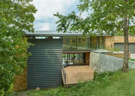 Wesley Walls Embeds Multi Level Home Into Forested Arkansas Hillside