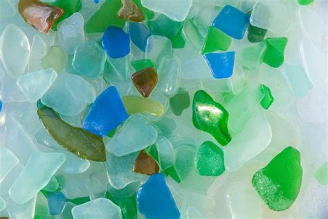 Premium Photo Sea Glass Mosaic Patterns Made From Ocean Glass Its A