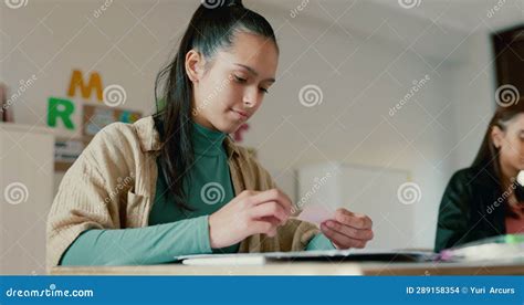 Talking Friends And Passing A Letter In Class For Communication