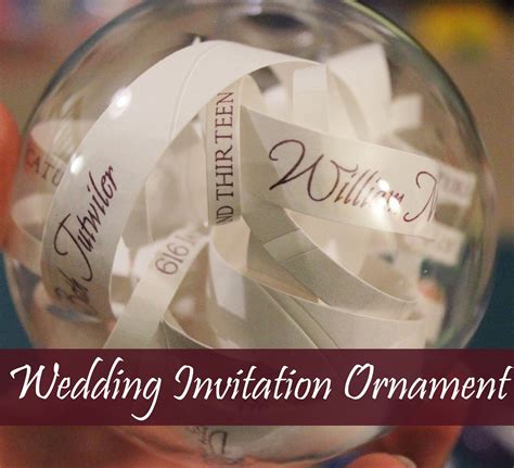 A Practical Pair Wedding Invitation Ornament